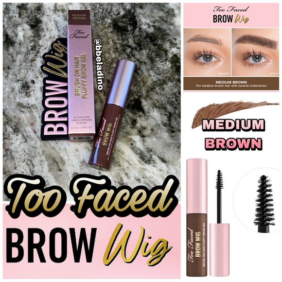 Too Faced | Makeup | Nib Too Faced Brow Wig Brush On Hair Fluffy Brow ...